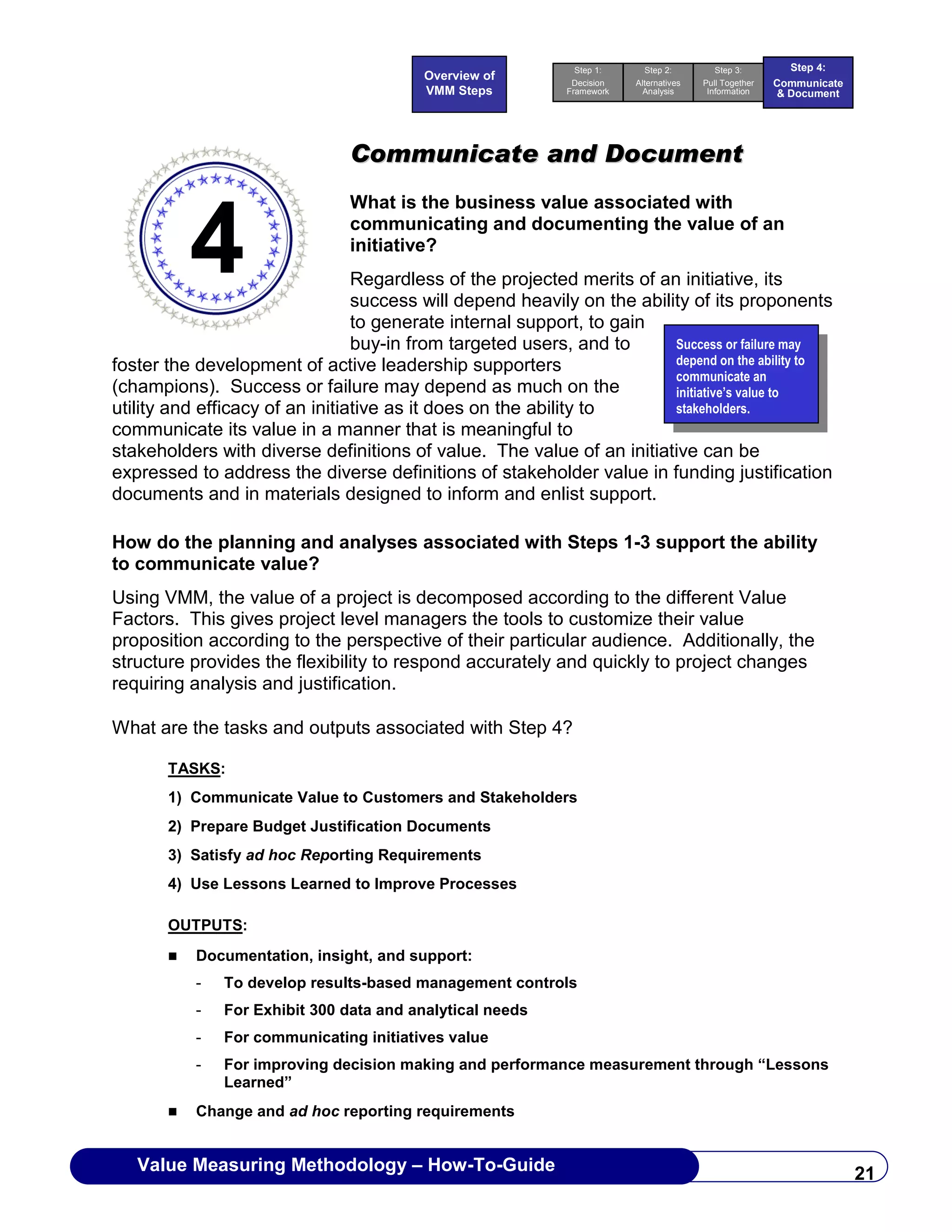 Value measuring methodology how to guide | PDF