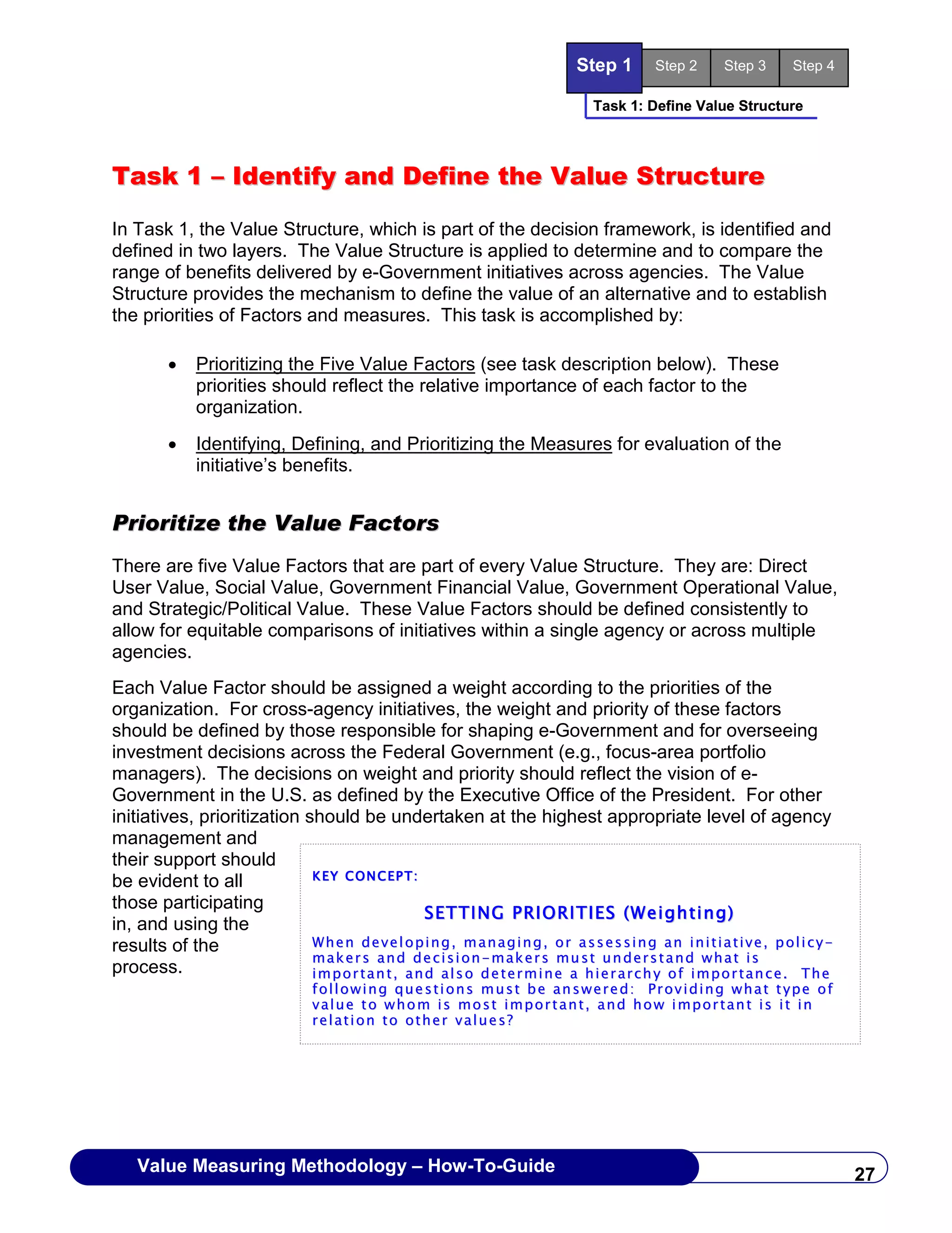 Value measuring methodology how to guide | PDF