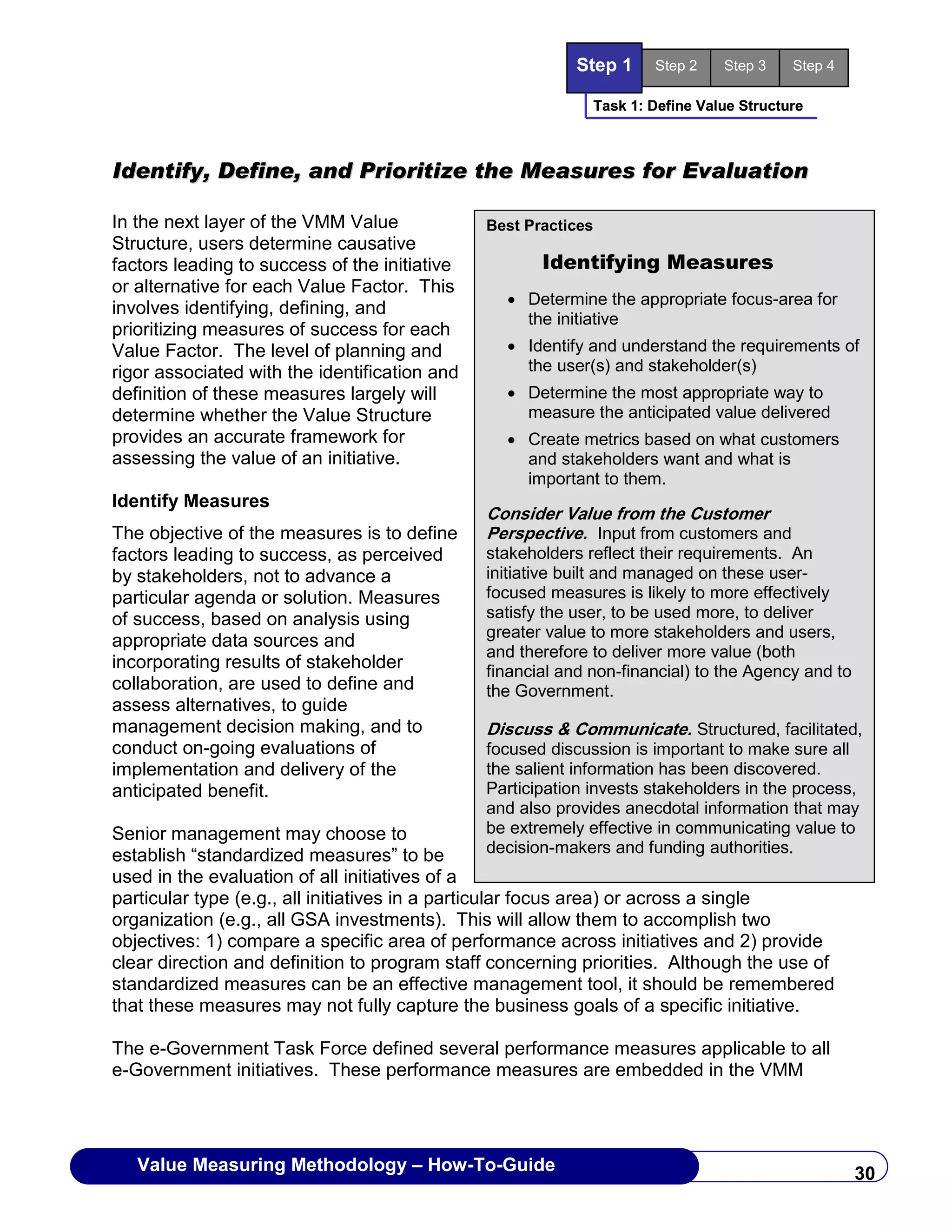 Value measuring methodology how to guide | PDF