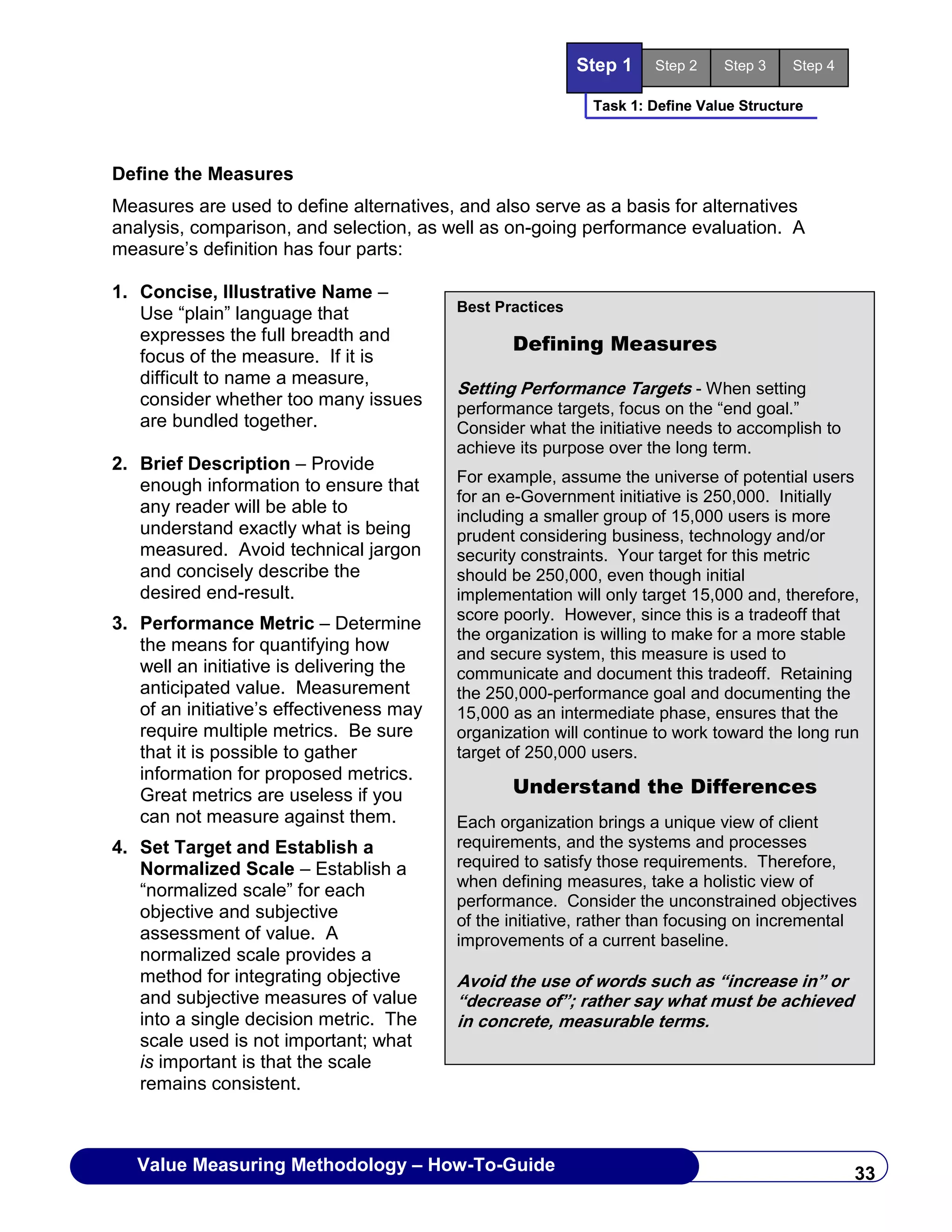 Value measuring methodology how to guide | PDF