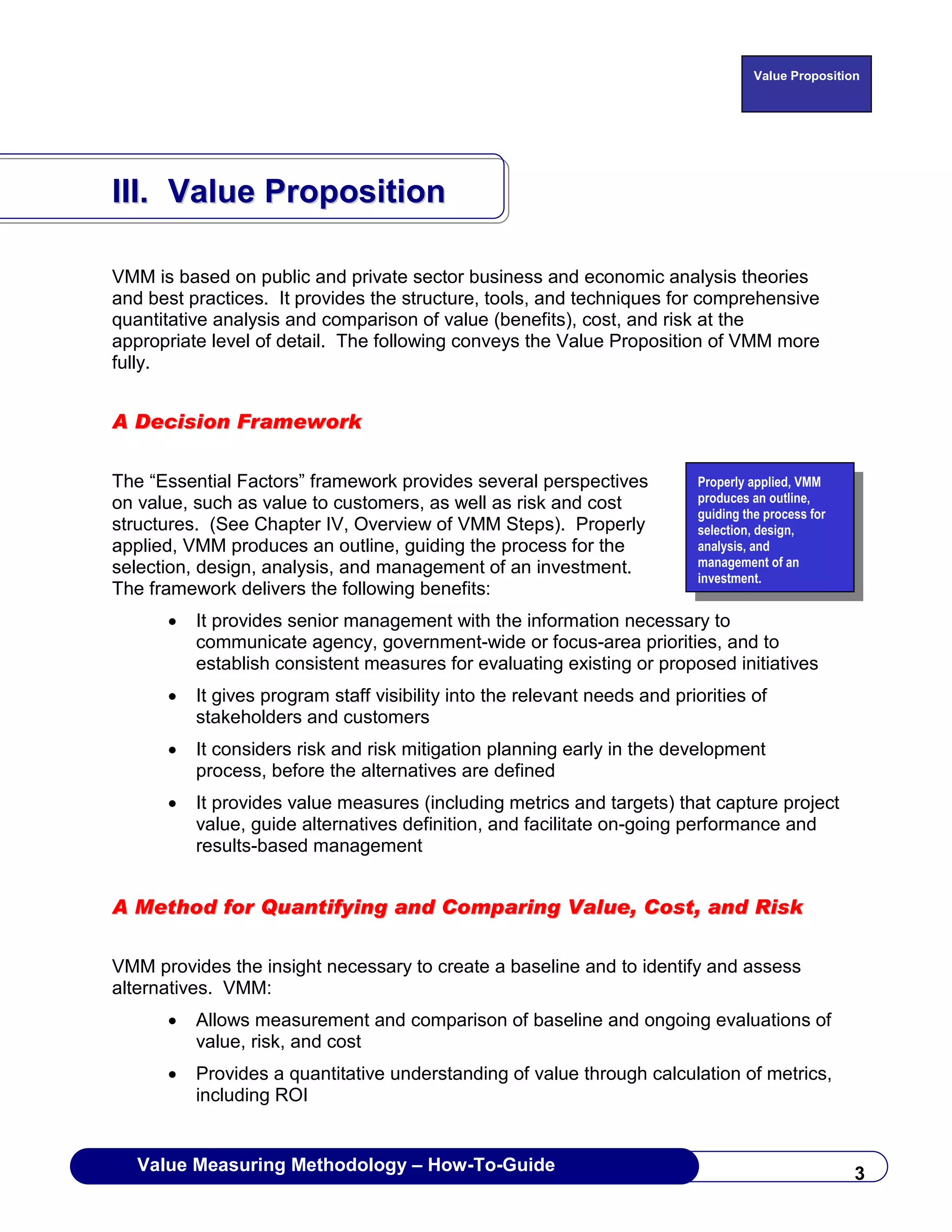 Value measuring methodology how to guide | PDF