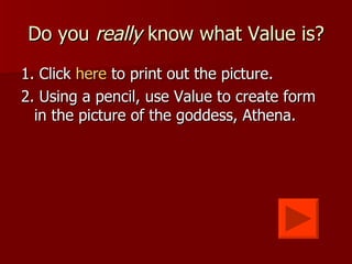 Value Ppt for Middle School Art Students | PPT