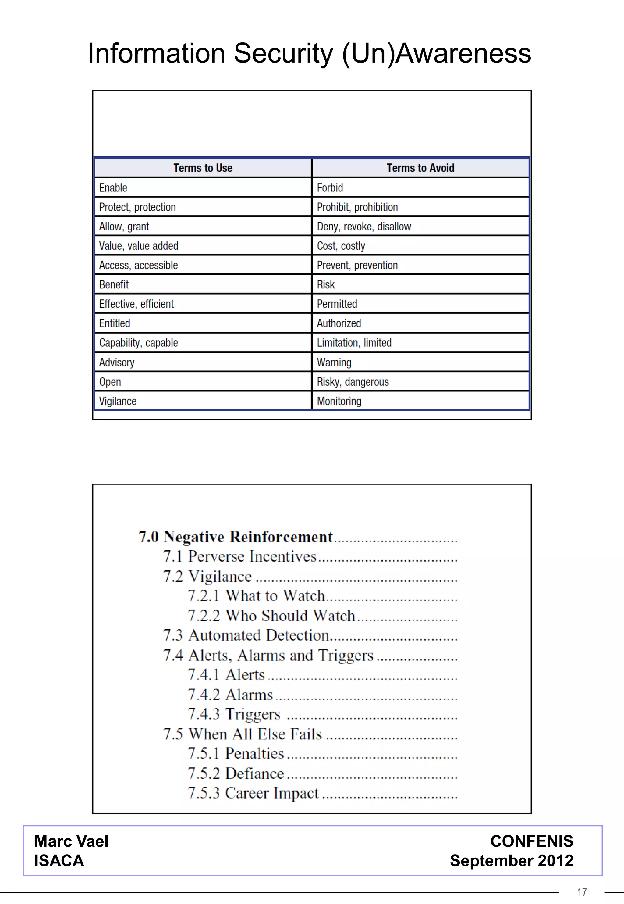 Information security (un)awareness by Marc Vael | PDF | IT and Internet ...