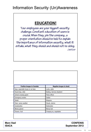 Information security (un)awareness by Marc Vael | PDF