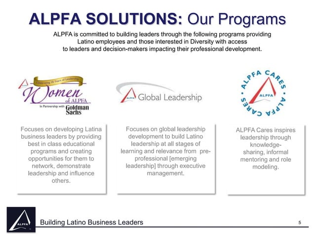 Value of ALPFA | PPTX | Events