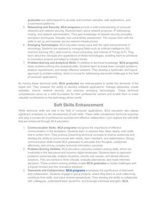 Value of BCA Course | PDF