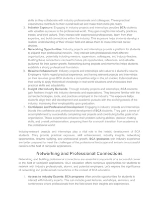 Value of BCA Course | PDF