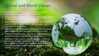 Value of biodiversity | PPTX