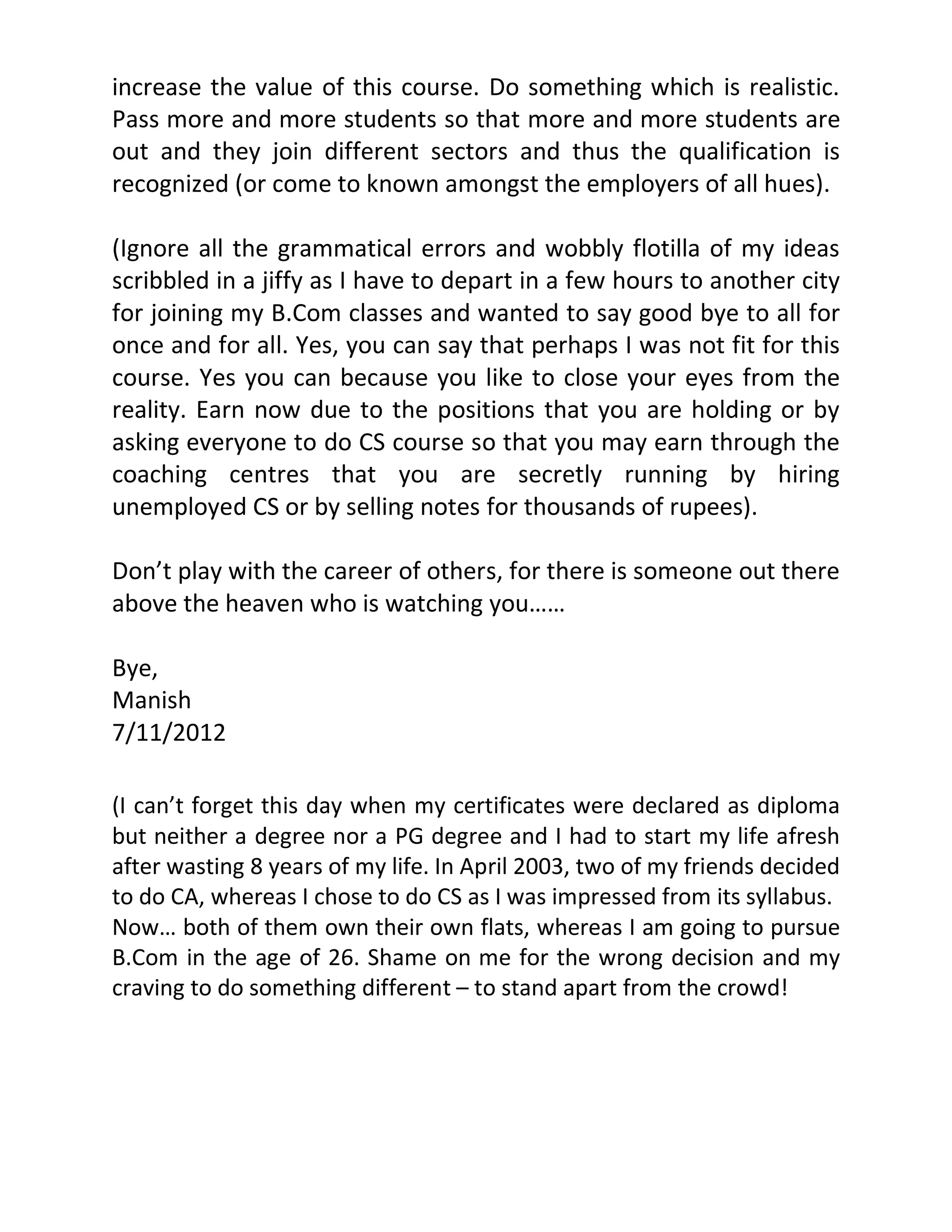 VALUE OF COMPANY SECRETARY COURSE - Efforts of ICSI | PDF
