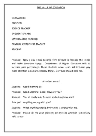 Value of education. | PDF