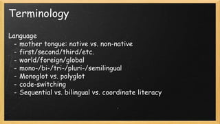 The Value of Learning another Language | PPTX