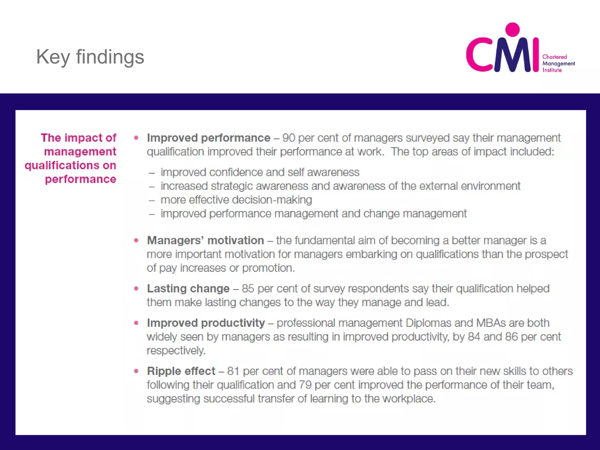 Value of management and leadership qualifications | PPT