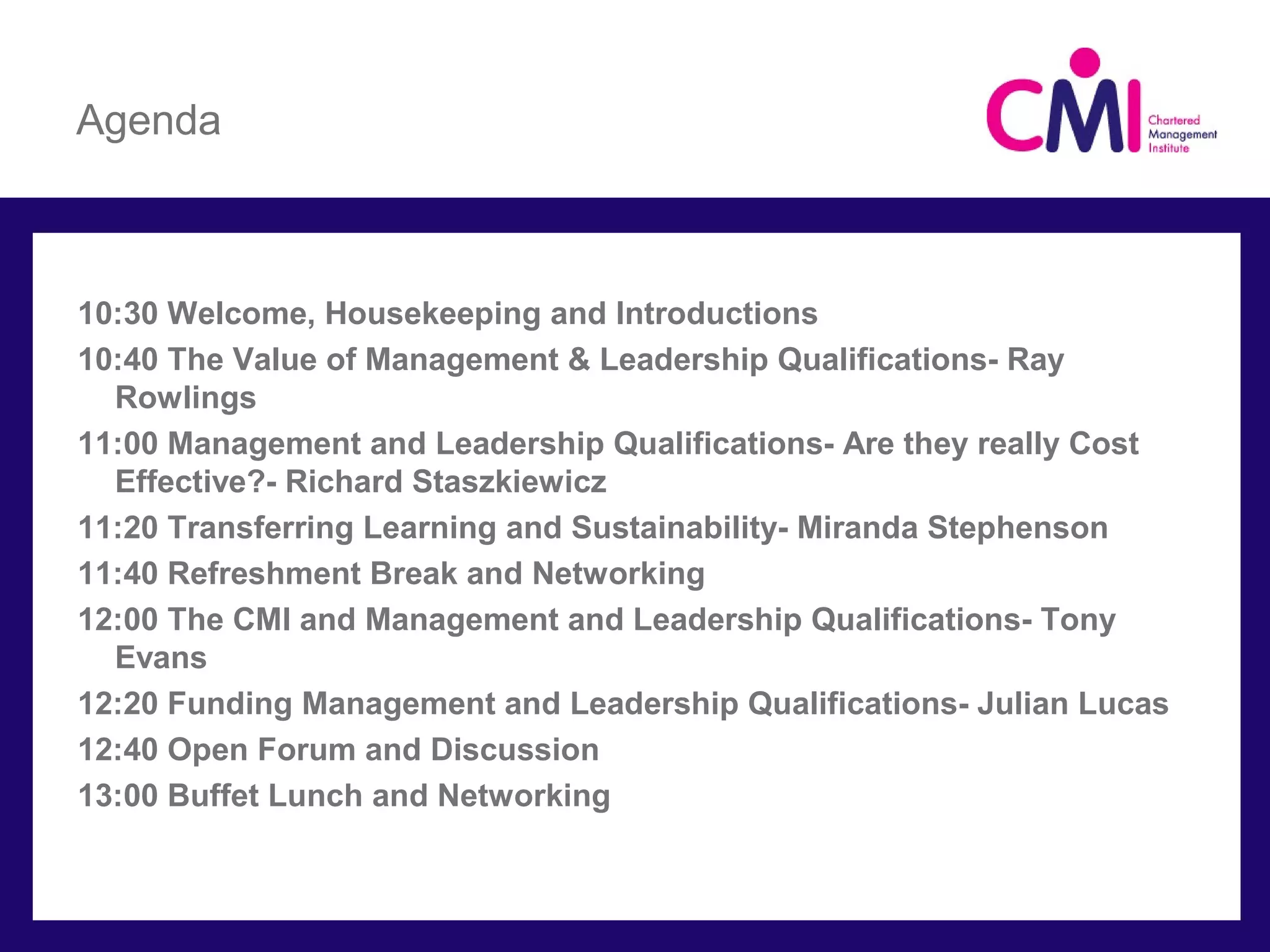 Value of management and leadership qualifications | PPT