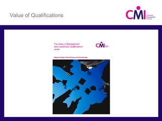 Value of management and leadership qualifications | PPT