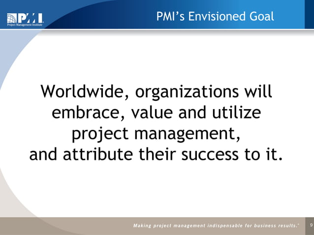 Outreach at Boeing - Value of Project Managmenet for Organization | PPT