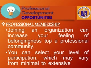 Value of professional development for teachers | PPTX