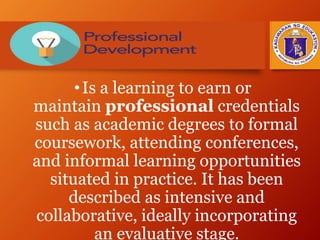 Value of professional development for teachers | PPTX