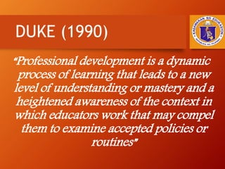 Value of professional development for teachers | PPTX