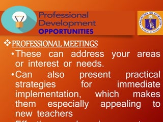 Value of professional development for teachers | PPTX