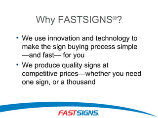 Value Of Signs Sales Presentation 2009 | PPT