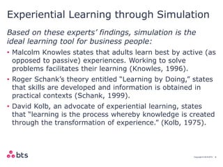 BTS - Value Of Simulation Learning | PDF