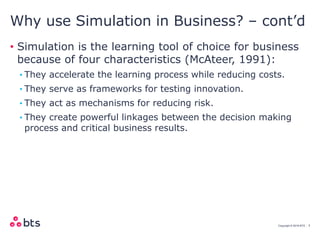 BTS - Value Of Simulation Learning | PDF