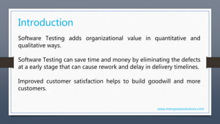 Value of software testing | PPT