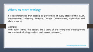 Value of software testing | PPTX
