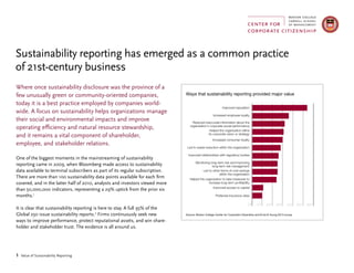 Value of sustainability reporting | PDF | Business Accounting & Finance ...