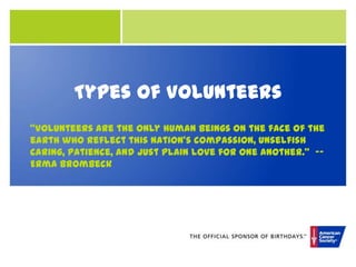 Value Of Volunteering | PPTX