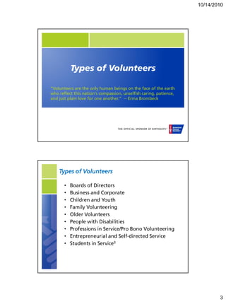 Value of volunteering handouts (2) | PDF