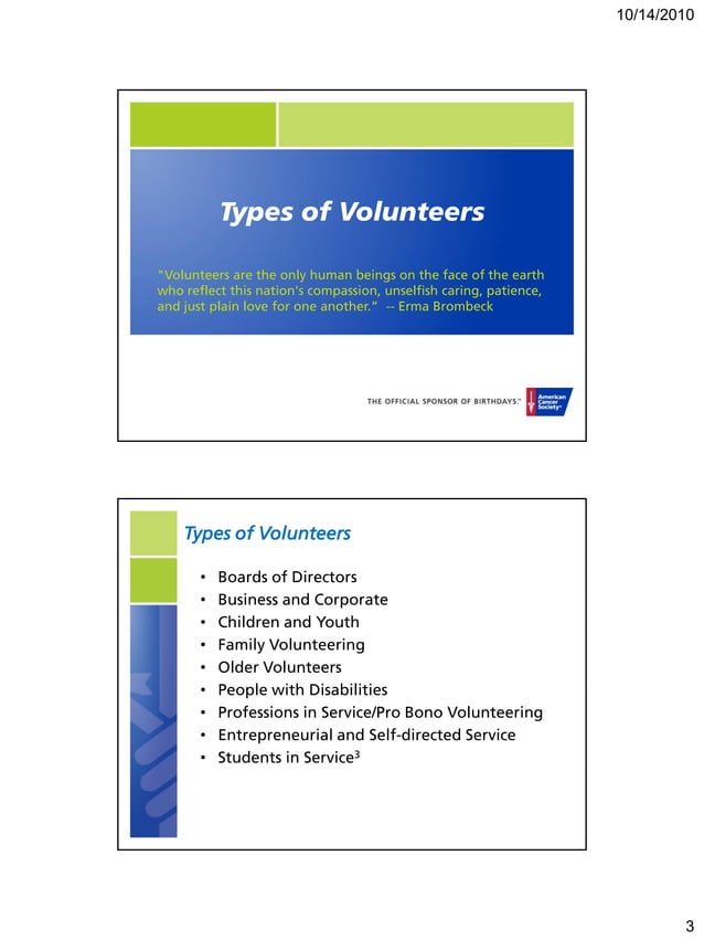 Value of volunteering handouts (2) | PDF