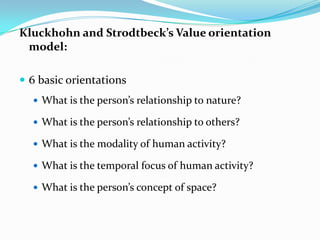 Value orientation model | PPTX