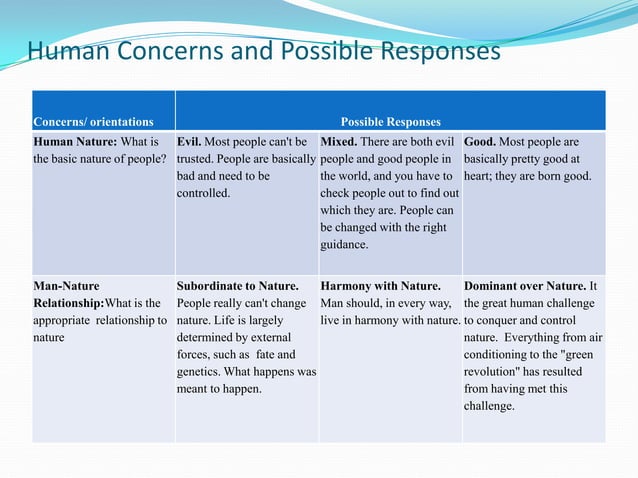 Value orientation model | PPTX | Business | Business and Finance