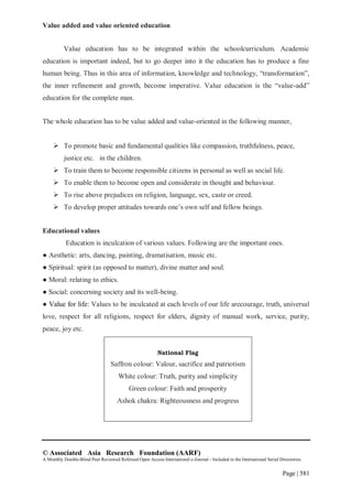 Value oriented education published journal By kattalimuj | PDF