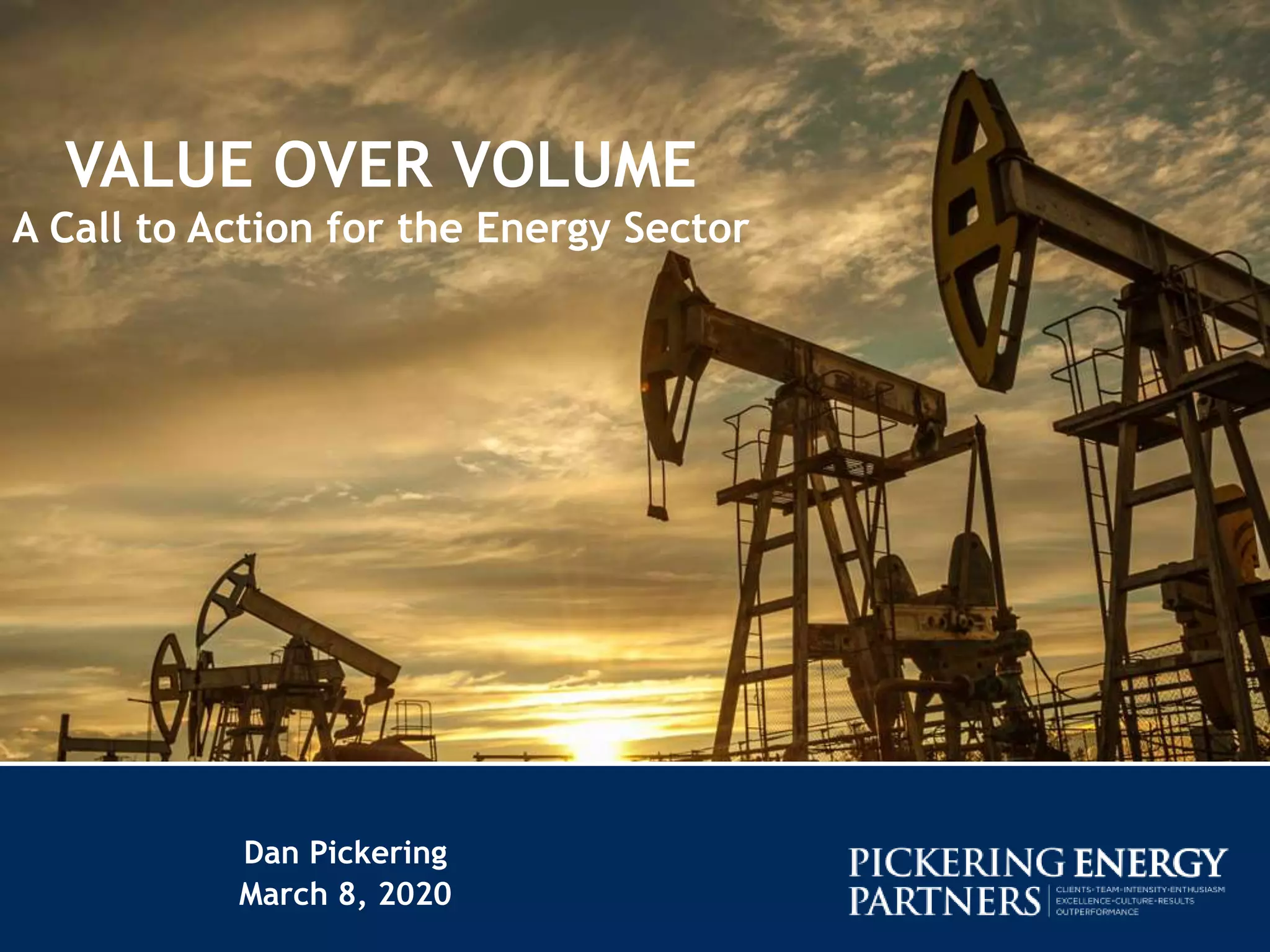 Value Over Volume | PPT