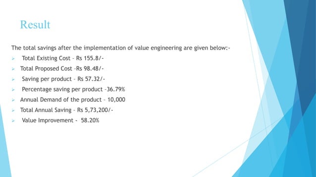Value engineering case study ppt | PPTX | Business | Business and Finance