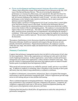 Value Promise Of Performance Management | PDF