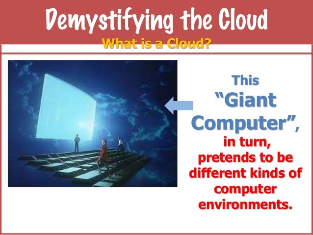 Demystifying Cloud Computing