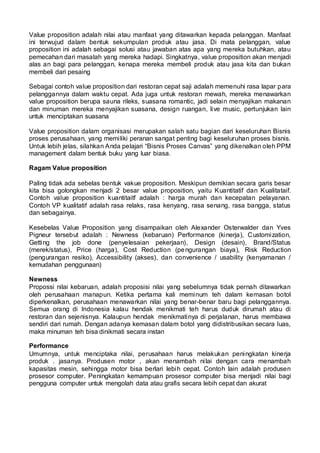 Value proposition | DOCX