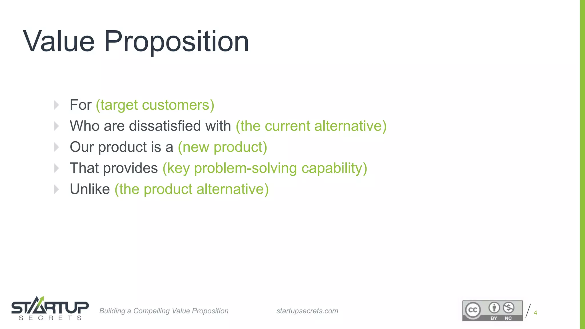 Building a Compelling Value Proposition | PPTX