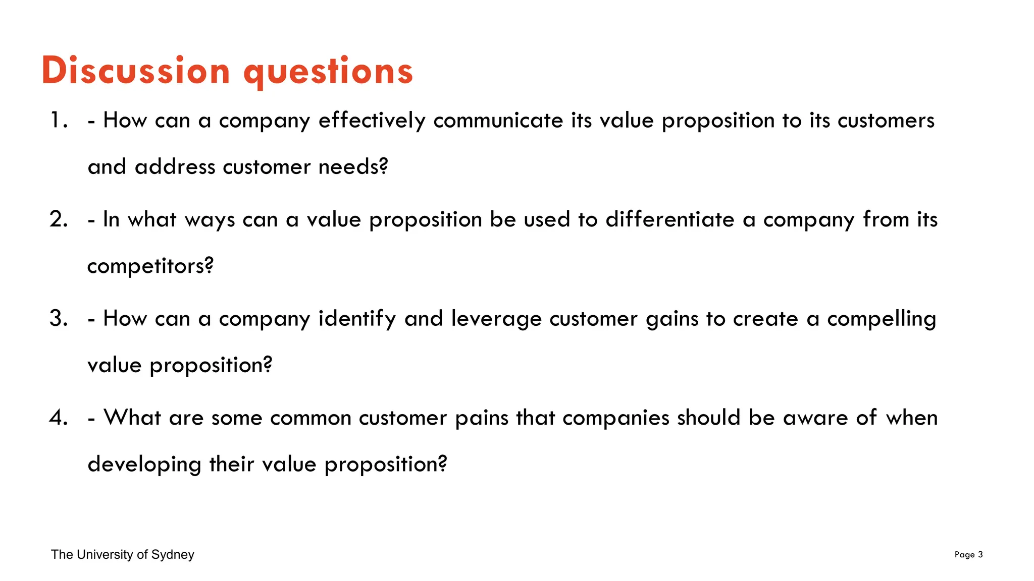 Value Proposition canvas- Customer needs and pains | PDF