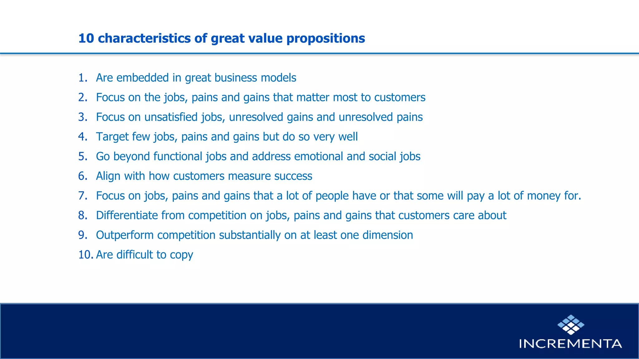 Value proposition design | PPTX | Job Search | Careers