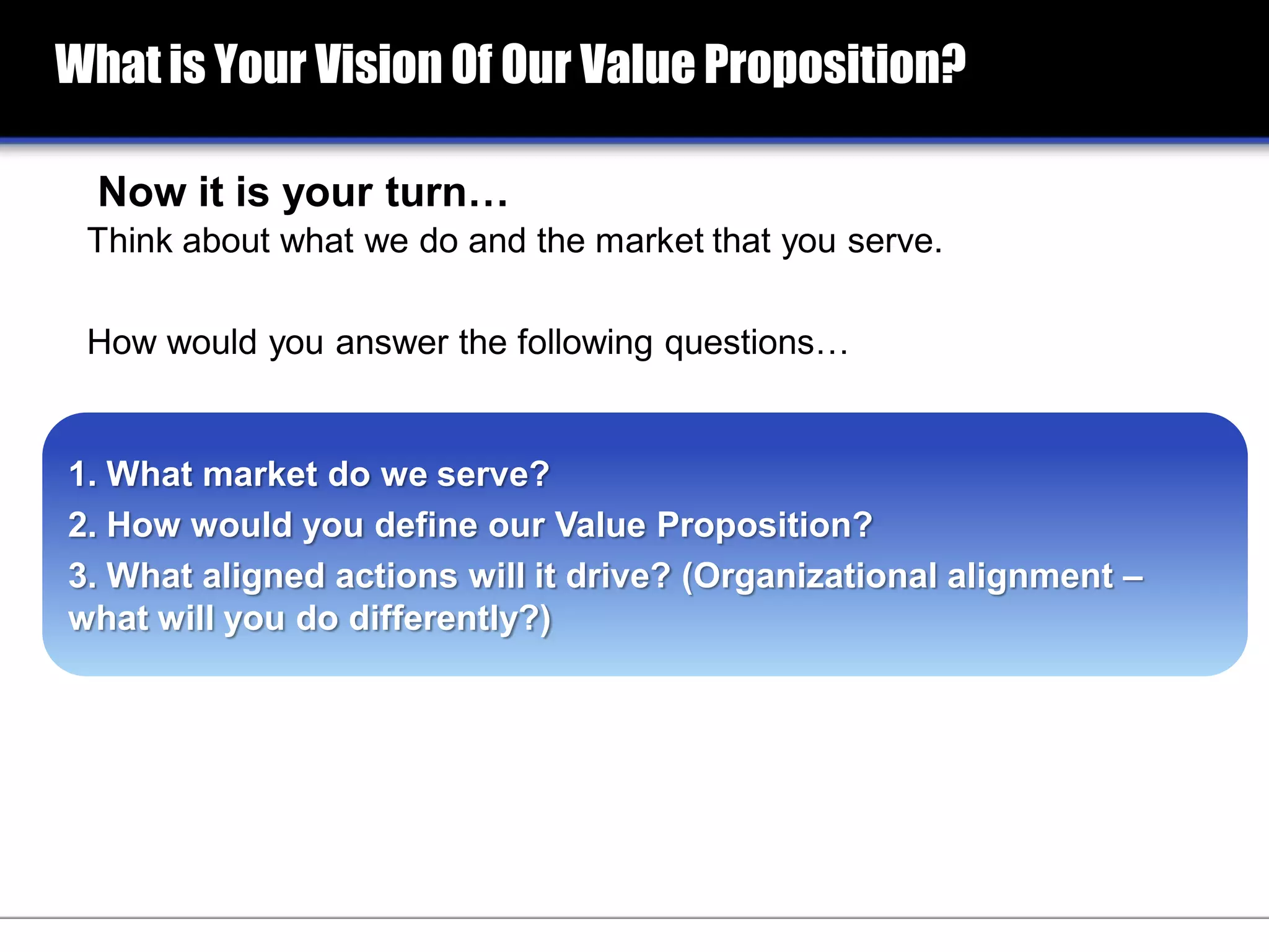 Creating a Winning Value proposition | PPT