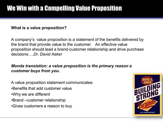 Creating a Winning Value proposition | PPT