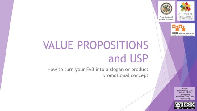 Value propositions and USP - Unique Selling Position | PPTX