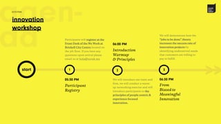 Innovation Workshop in Miami | PPT