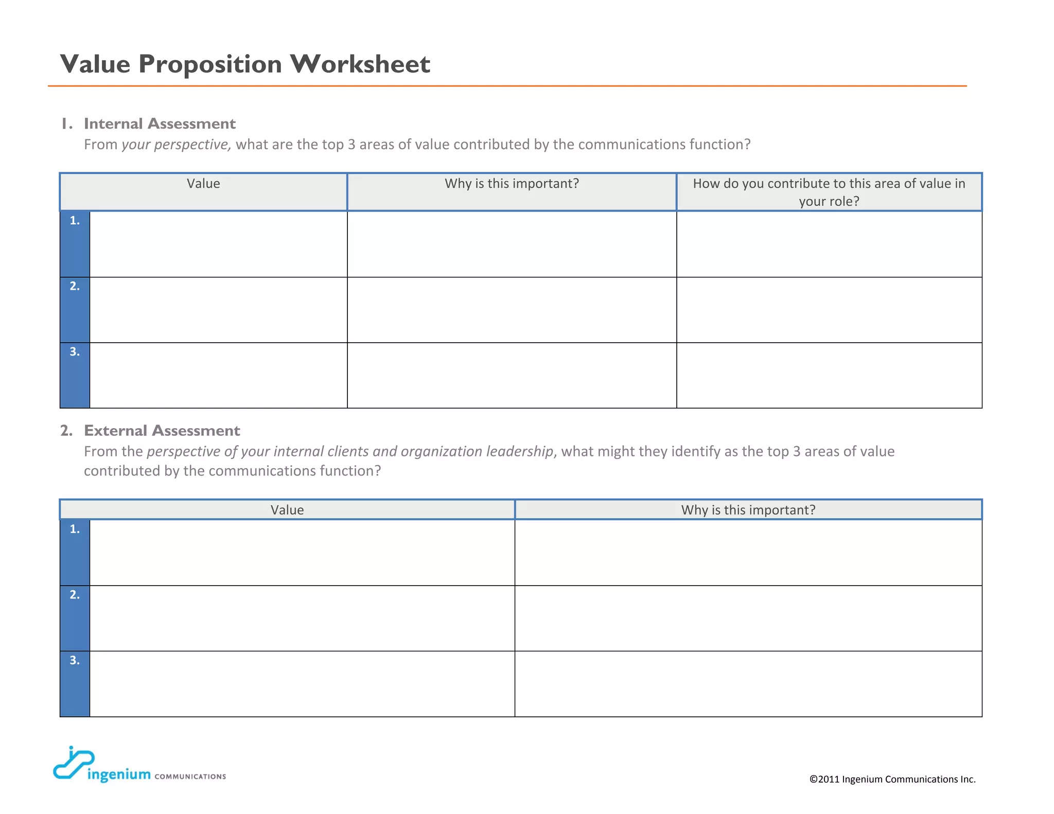 Results Map Value Proposition worksheet | PDF