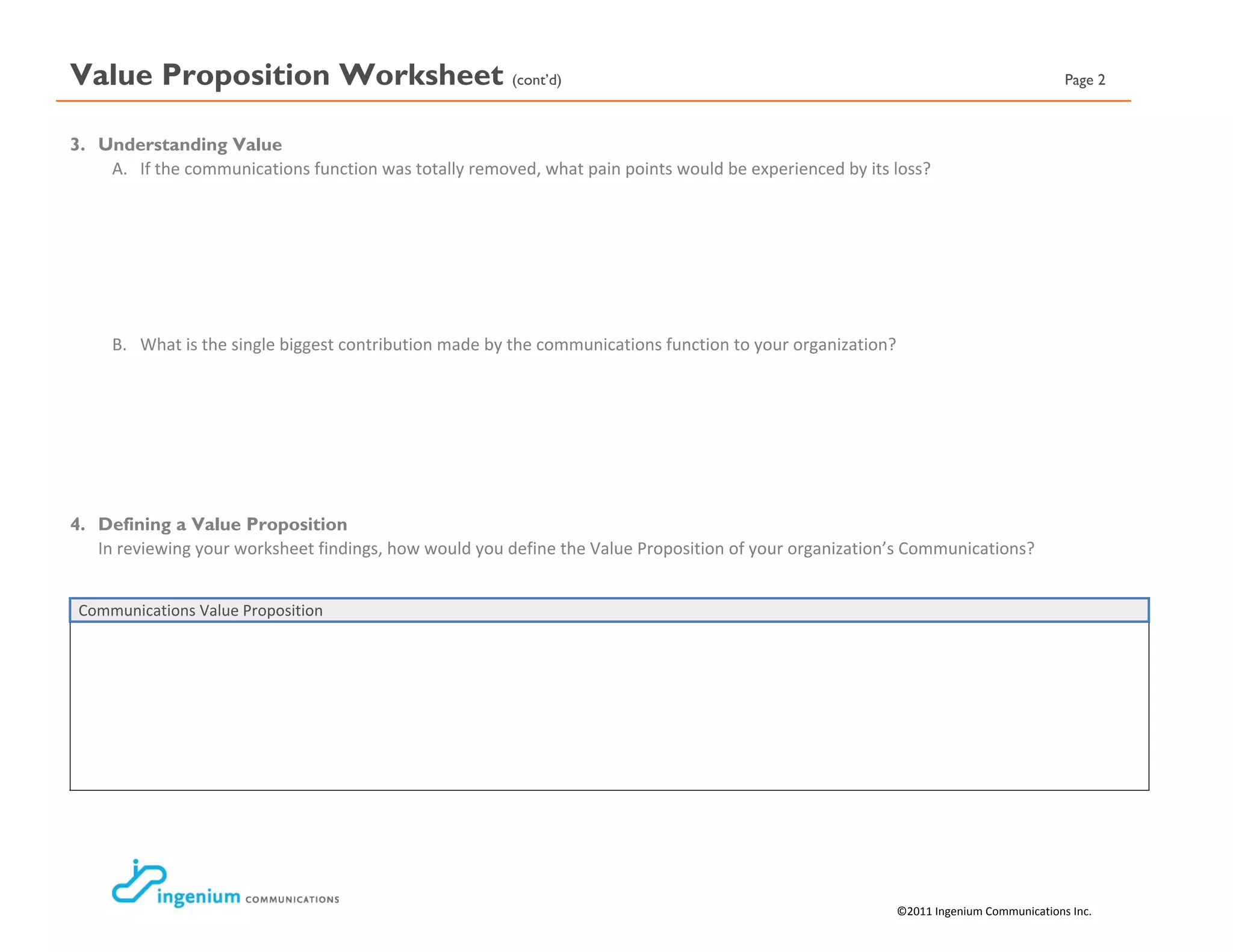 Results Map Value Proposition worksheet | PDF