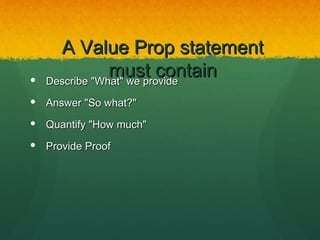 Value Propostion ppt.pdf PPPPTTTPPPPPPP; | PDF